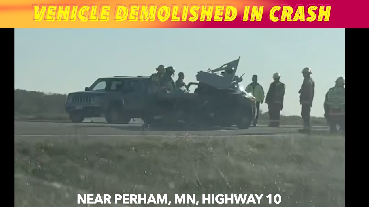 BREAKING NEWS: Vehicle Demolished In Crash Near Perham, Minnesota - TRF ...