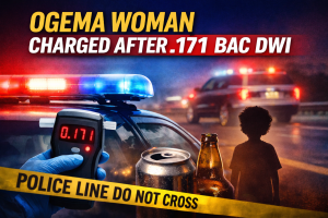 Ogema Woman Charged After 0.171 BAC DWI Stop - TRF News