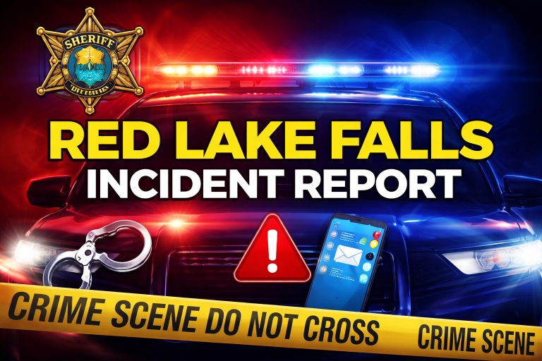 Red Lake Falls: Warrants, Harassment, Laundromat Call